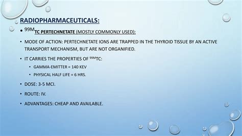 Radionuclide Thyroid Imaging Nuclear Med Ppt
