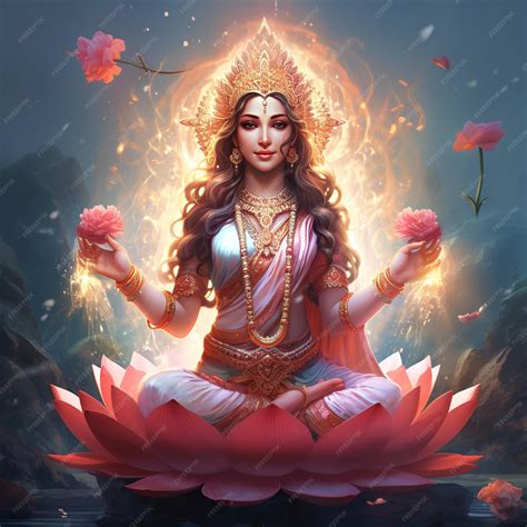 Premium Photo Illustration Of God Maha Lakshmi Images Download Mah