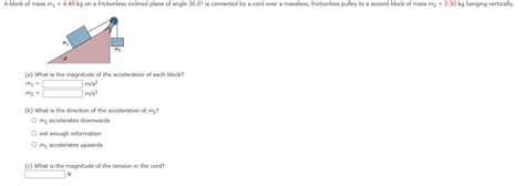 Solved A What Is The Magnitude Of The Acceleration Of Each Chegg