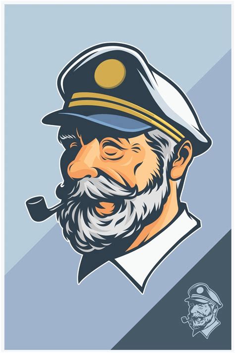 Captain Mascot Design 2128992 Vector Art At Vecteezy