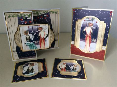 Hunkydory Festive Decadence Christmas Cards To Make Art Deco Cards Christmas Cards