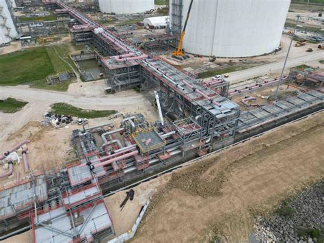 Construction Progress Continues On Golden Pass Lng Export Terminal Lng Prime