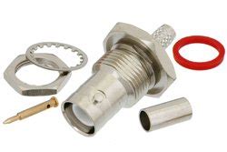 Reverse Polarity TNC Male To Reverse Polarity BNC Female Bulkhead Cable Using LMR Coax