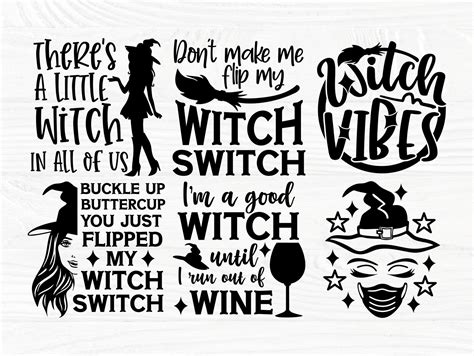 Halloween Svg Eps Png Dxf Witches Svg Bundle Etsy