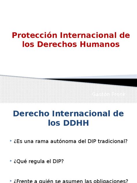 Sistema Interamericano De Protección De Los Derechos Humanos 1