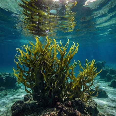 Giant Seaweed In The Underwater World Seaweed Underwater Scene Giant