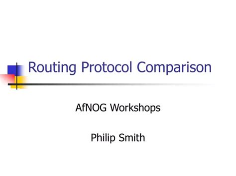 PPT Routing Protocol Comparison PowerPoint Presentation Free Download ID