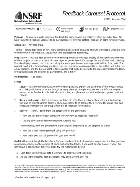 Fillable Online Feedback Carousel Fax Email Print Pdffiller