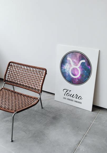 Arte Digital Quadro Signo Touro Elo Produtos Especiais