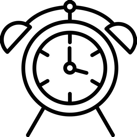 Alarm Clock Line Icon 10930198 Vector Art At Vecteezy