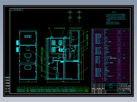 KYN28高压开关柜总装图 AUTOCAD 14 模型图纸下载 屿双网