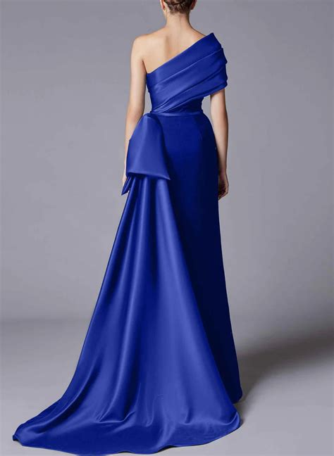 Sheath One Shoulder Velvet Mother Of The Bride Dresses Xaarx Dress