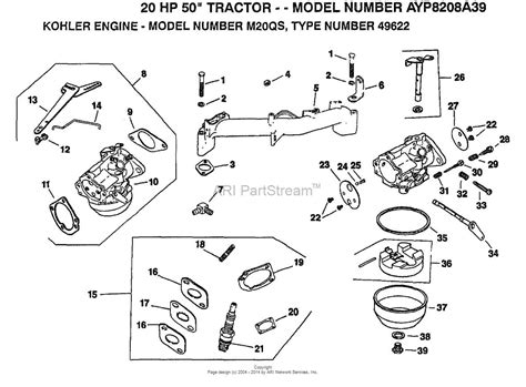 Diagram of Kohler CV15 Engine Parts - WireMystique