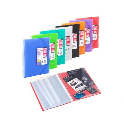 Carpeta De Espiral Archivex Star 30 Fundas Azul PMC