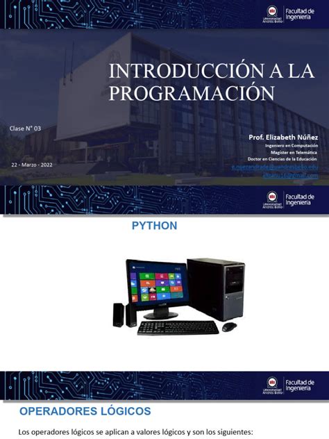 Clase 5 Undad 1 05 04 22 1 Pdf Python Lenguaje De Programación