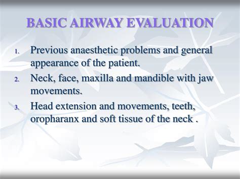Ppt Difficult Airway Assessment And Management Powerpoint