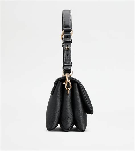 Woman Black T Timeless Flap Bag In Leather Mini Xbwtsqc0100t5zpzb999 Tods