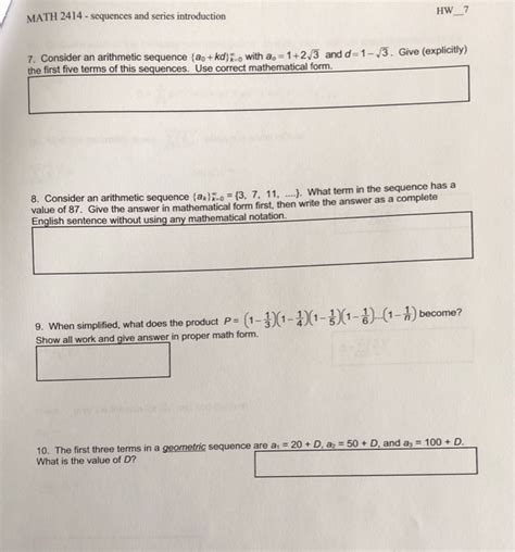 solved 2 consider the sequence ak 1 where ak 1 a what is