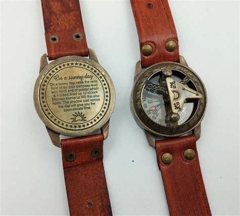 Brass Brown Magnetic Compass Watch Sizediameter 2 Inches At Rs 650