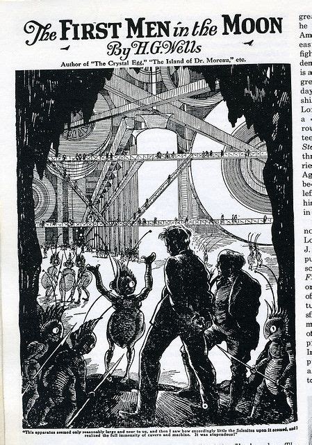 1901 The First Men In The Moon Fantasy Illustration Illustrations