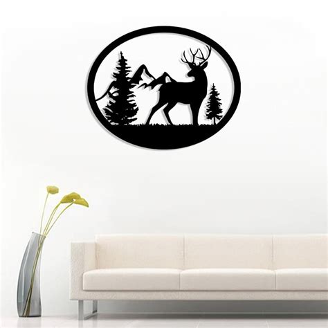 Deer Scene Svg Dxf Animals Cut File For Laser Dxf For Etsy