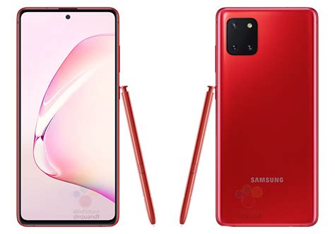 Samsung Galaxy Note Lite Pictures Leak Ahead Of The Launch Official Renders In Red Black
