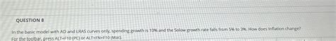 Solved Question 8in The Basic Model With Ad And Lras Curves