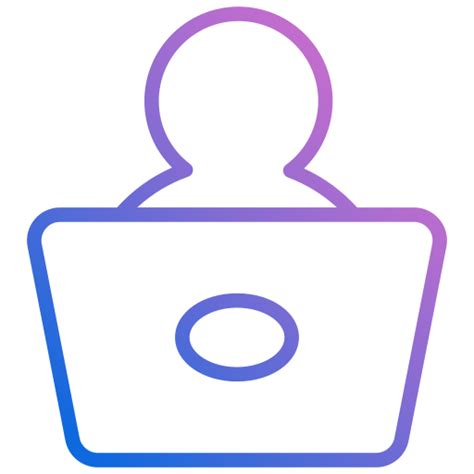 Hacker Generic Gradient Outline Icon