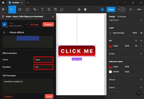 how to make a hover effect in figma