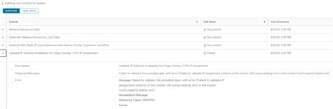 VMware Cloud Foundation Add Host And Cluster Failed LAB2PROD