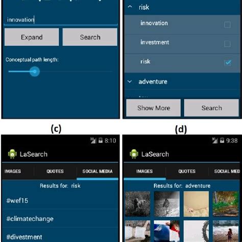 Screenshots Of The User Interface Download Scientific Diagram