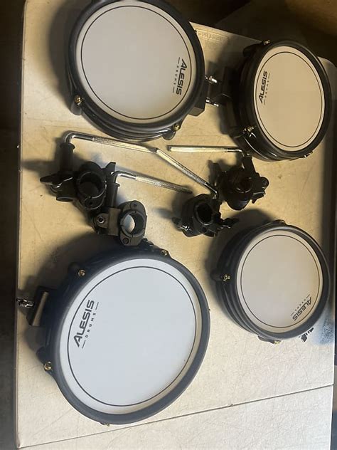 Alesis Set Of 4 Electric Drum Triggers Three 8” And One 10” Reverb