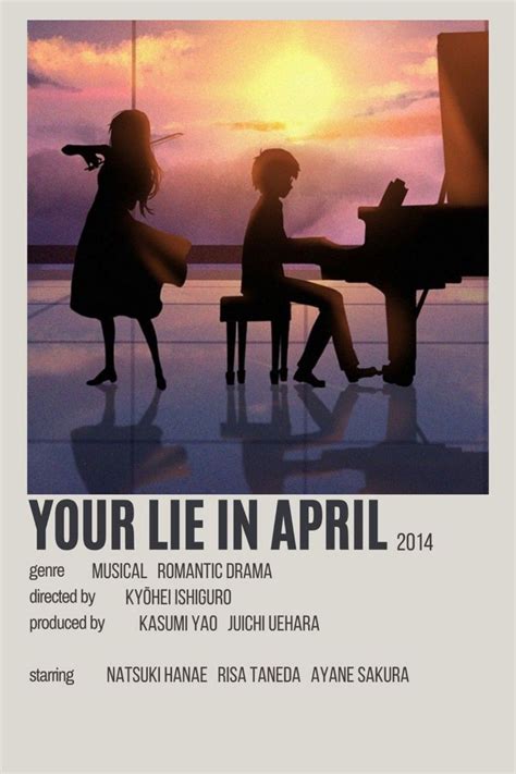 Your Lie In April Poster™ In 2024 Your Lie In April You Lied
