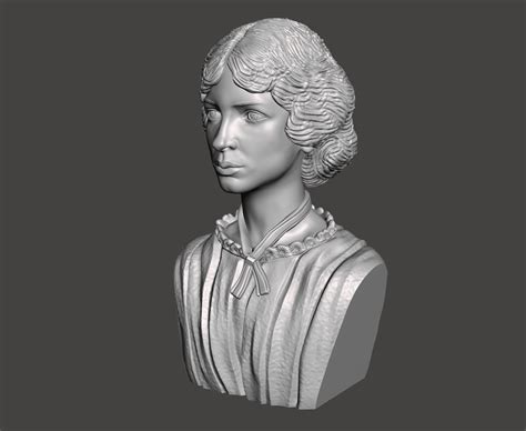 3d File 3d Model Of Emily Dickinson High Quality Stl File For 3d