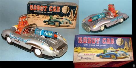 Robot Car With Firing Gun And Noise Space Patrol R 3 Hoku Atc Japan Toy Database