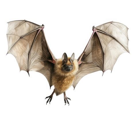 Premium Photo A Bat Flying Through The Air With Its Wings Spread