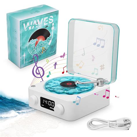 Bluetooth Vinyl Record Player Waves Record Player Vinyl Waves Vinyl Bluetooth Speaker