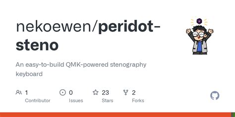 Github Nekoewen Peridot Steno An Easy To Build Qmk Powered
