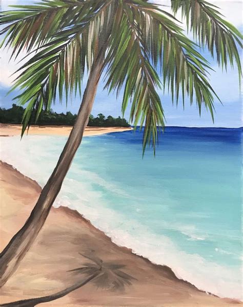 Postponed Sip And Paint “tropical Beach” Art Studio 27