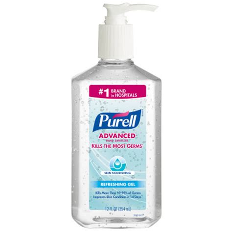 Gojo Purell Advanced Instant Hand Sanitizer 12 Fl Oz Pump Bottle Ods