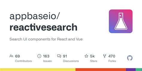 Github Appbaseioreactivesearch Search Ui Components For React And Vue