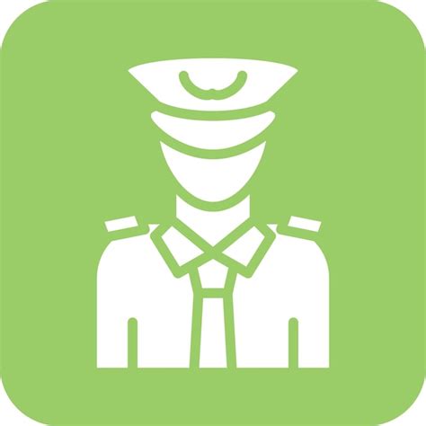 Estilo Del Icono Del Capitán Vector Premium