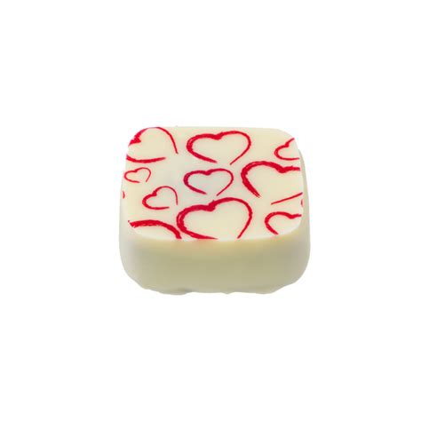 Love White Hazelnut Filling Raspberry Cookies
