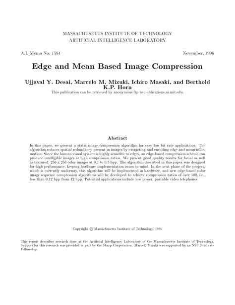 pdf edge and mean based image compression