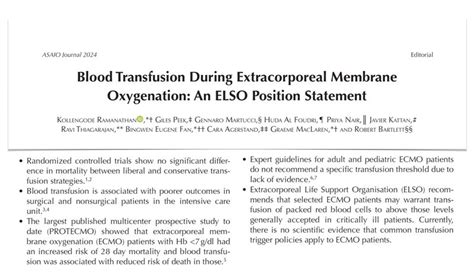 Elso The Extracorporeal Life Support Organization On Linkedin Ecmo Ecls Foamcc Foamecmo