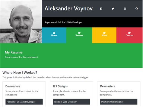 IPortfolio Bootstrap Template Index