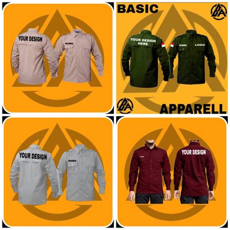 Jual SATUAN KEMEJA CUSTOM PDL PDH PANJANG LAPANGAN CUSTOM DESAIN