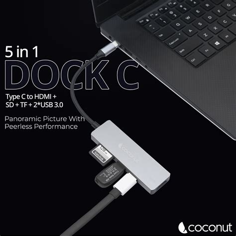 5 In 1 Dock C Type C Multiport Hub