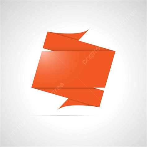 Origami Label Design Paper Shape Vector Design Paper Shape Png And