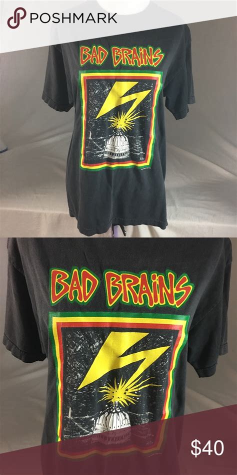 Vintage Bad Brains Punk Rock T Shirt Large C 1985 Rock T Shirts